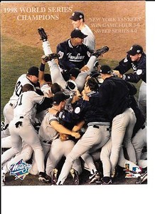 1998 NEW YORK YANKEES TEAM Unsigned 8x10 Photo World Series Champions ...