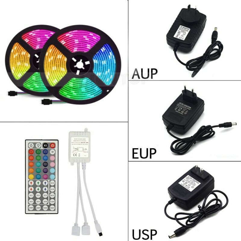 5/10/20M LED Strip Light 5050 SMD RGB 30Leds/m Waterproof WIFI IR ...