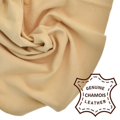 GENUINE CHAMOIS LEATHER CLOTH Car Polishing Towel Rag Real Shammy OIL ...