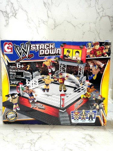 WWE C3 Stackdown Ring Building Set John Cena The Miz Universe 21031 ...