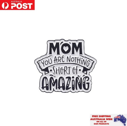 Cute Mom Amazing Enamel Pin Cartoon Brooch Badge Jewellery Fashion ...