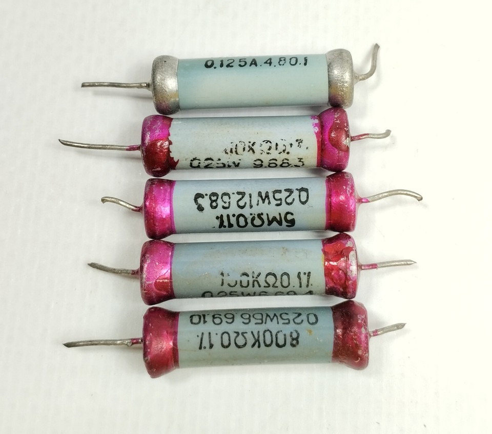 Lot of 34 pcs Vintage Soviet Radio Components Various Ceramic Resistors ...