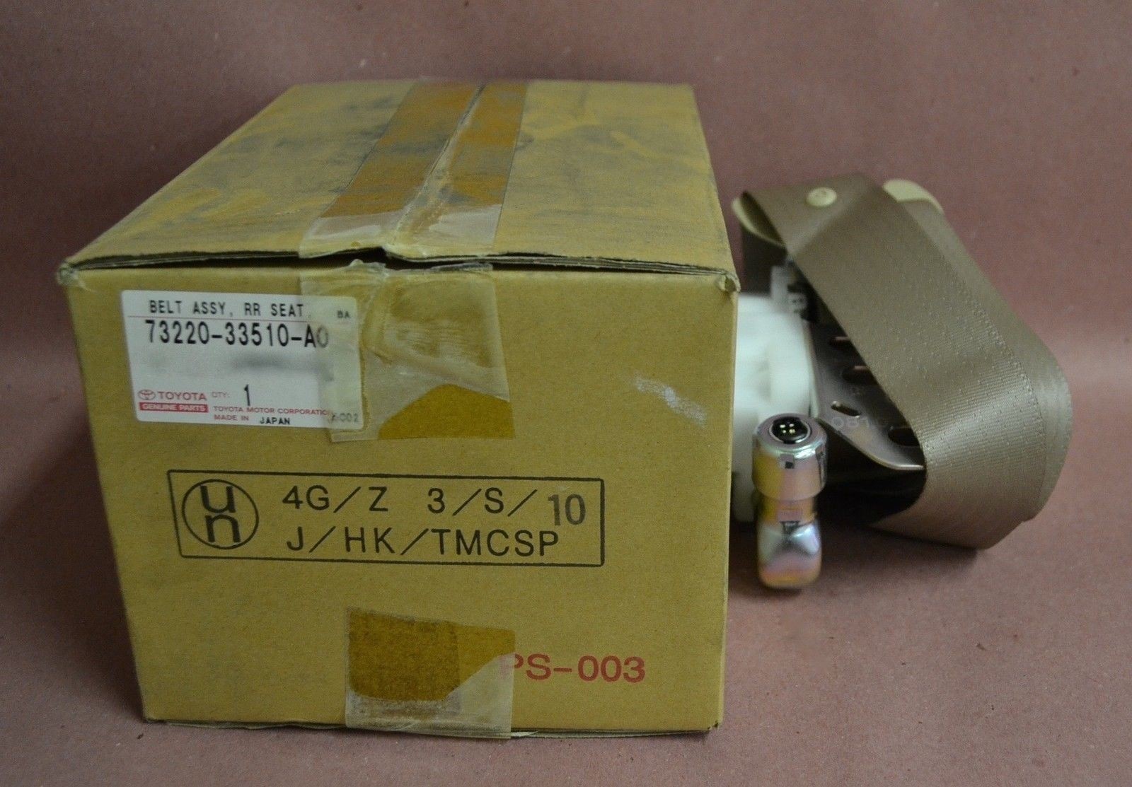 Lexus 2007 Es350 Genuine Belt ASSY RR Seat Model No 73220-33510-a0 for ...