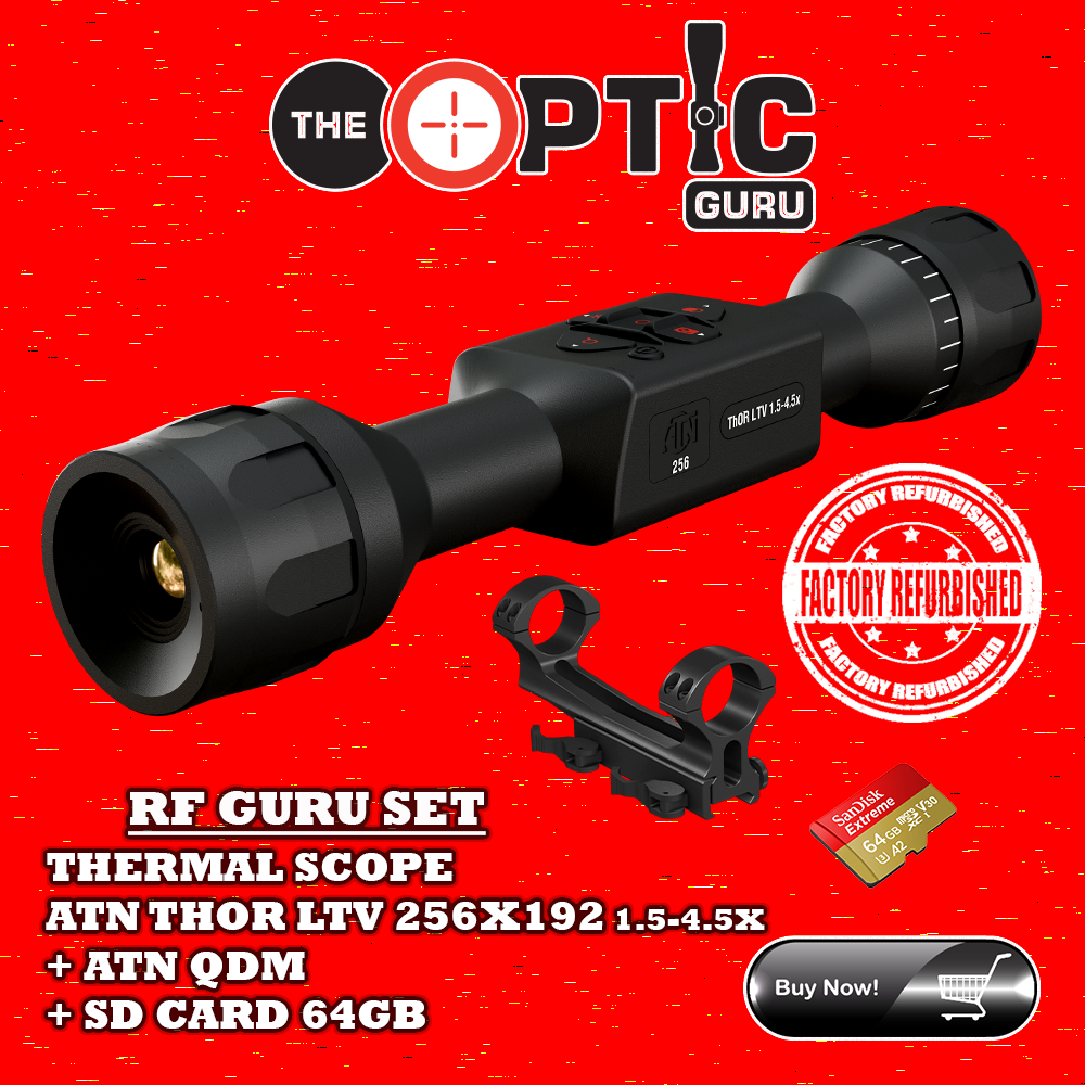 Buy RF KIT ATN Thor LTV 256x192 1.5-4.5x Thermal Rifle Scope | QDM | SD Card | eBay