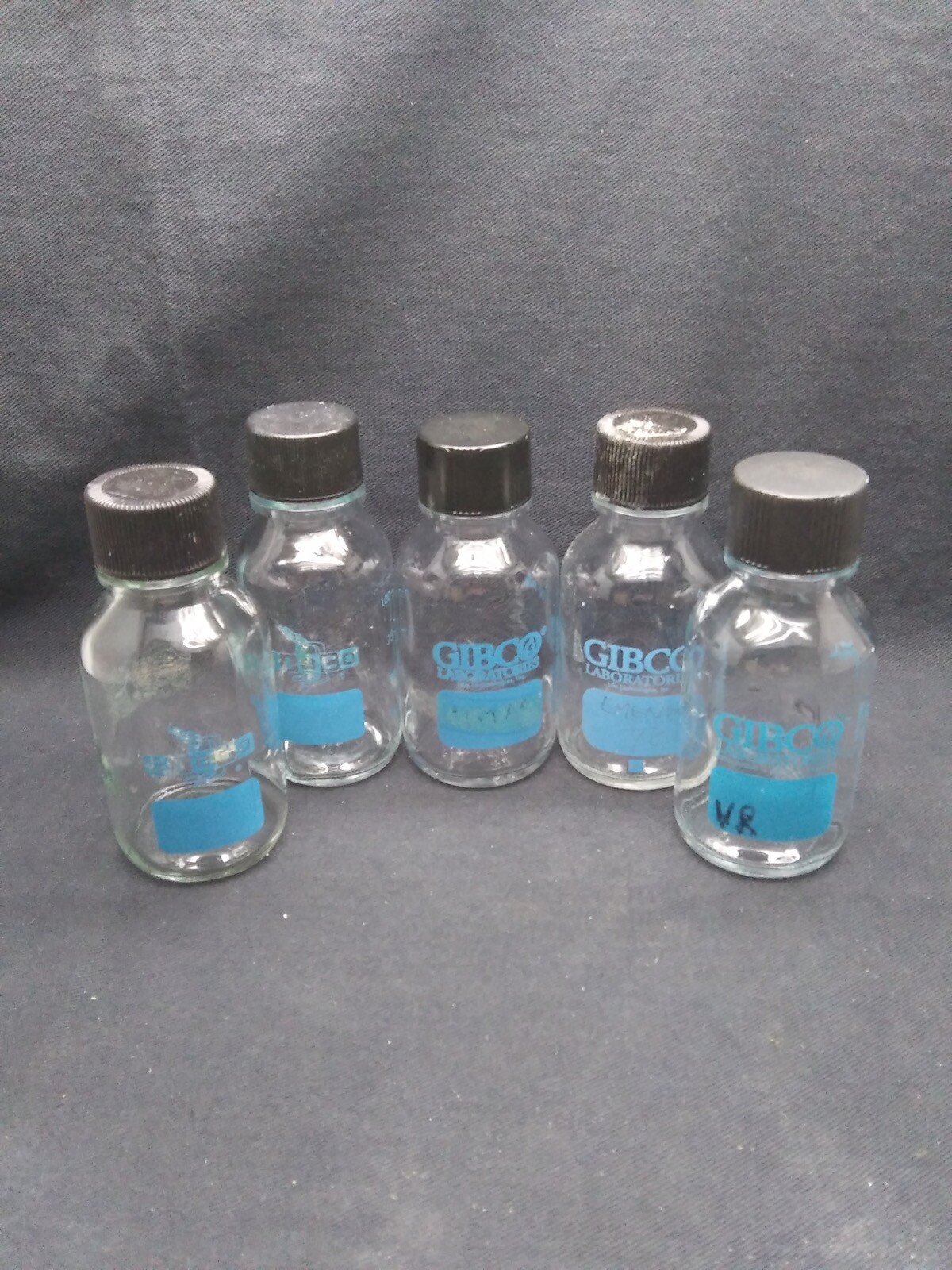 GIBCO 100mL Clear Glass Graduated Media Storage Bottle With Screw Cap 5 ...