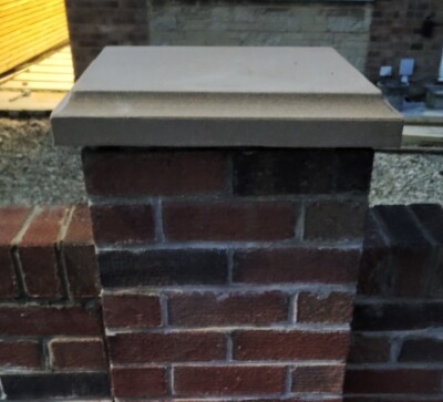 Pier cap /pillar cap / Gate Post top (quadrant) 4 sizes available ...