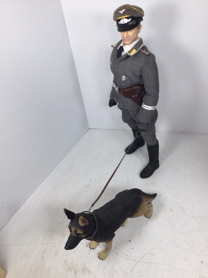 1/6 DRAGON GERMAN LUFTWAFFE STALAG SR NCO + SHEPHERD GUARD DOG P-38 WW2 ...