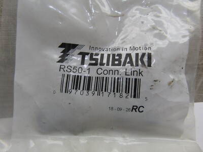 Tsubaki R550-1 50-1 Roller Chain Connector Link Master Link | eBay