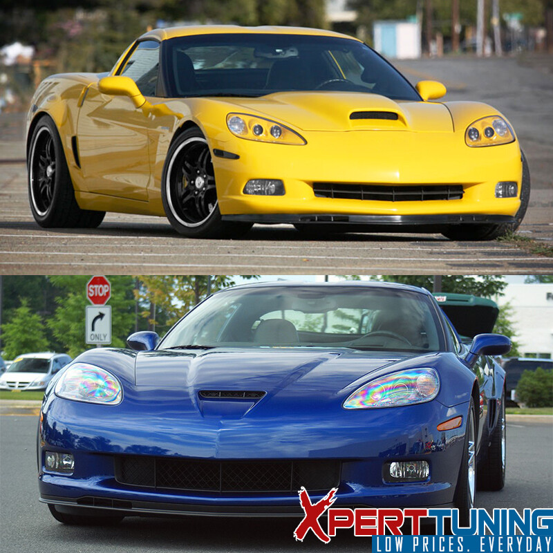 Fits 05-13 Chevy Corvette C6 Z06 OE Factory Front Bumper Lip Spoiler PU ...