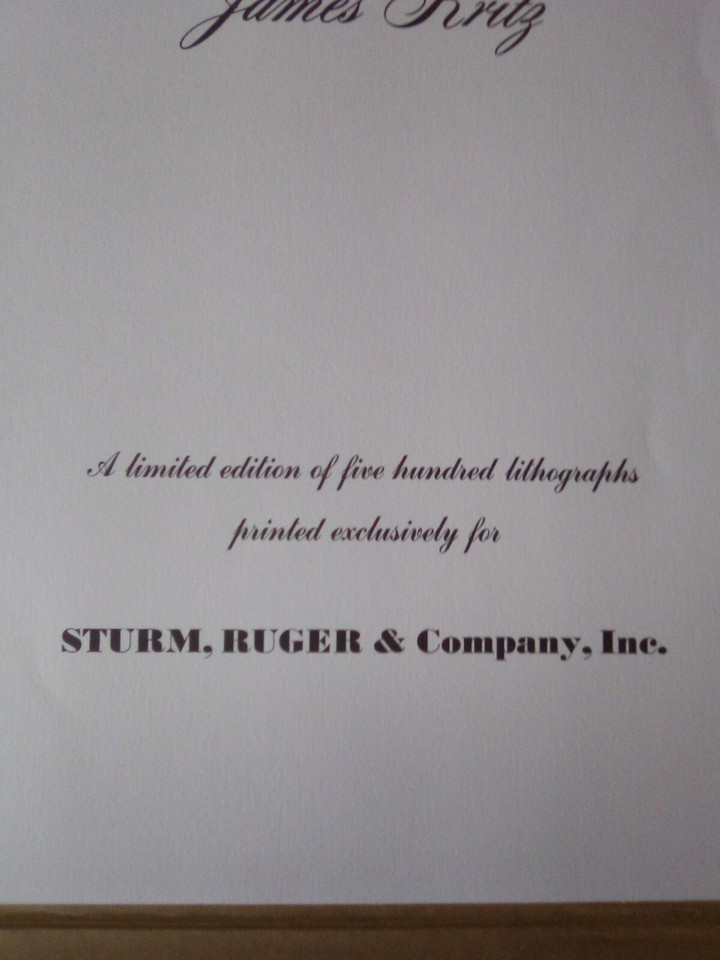 Sturm Ruger Co American Firearms Decorative Art Prints Limited Edition ...