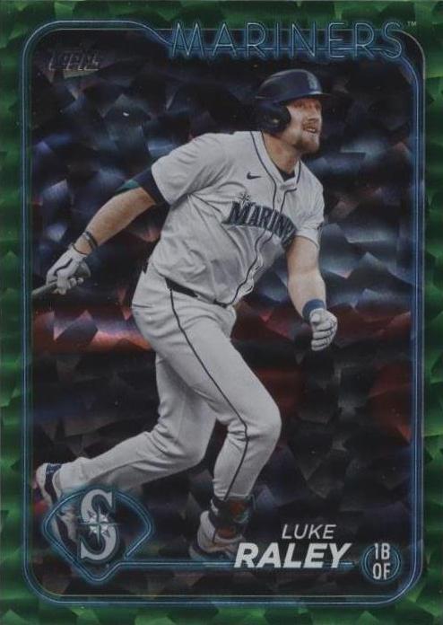 2024 Topps Update Series - Luke Raley #US260 Green Crackle Foilboard ...