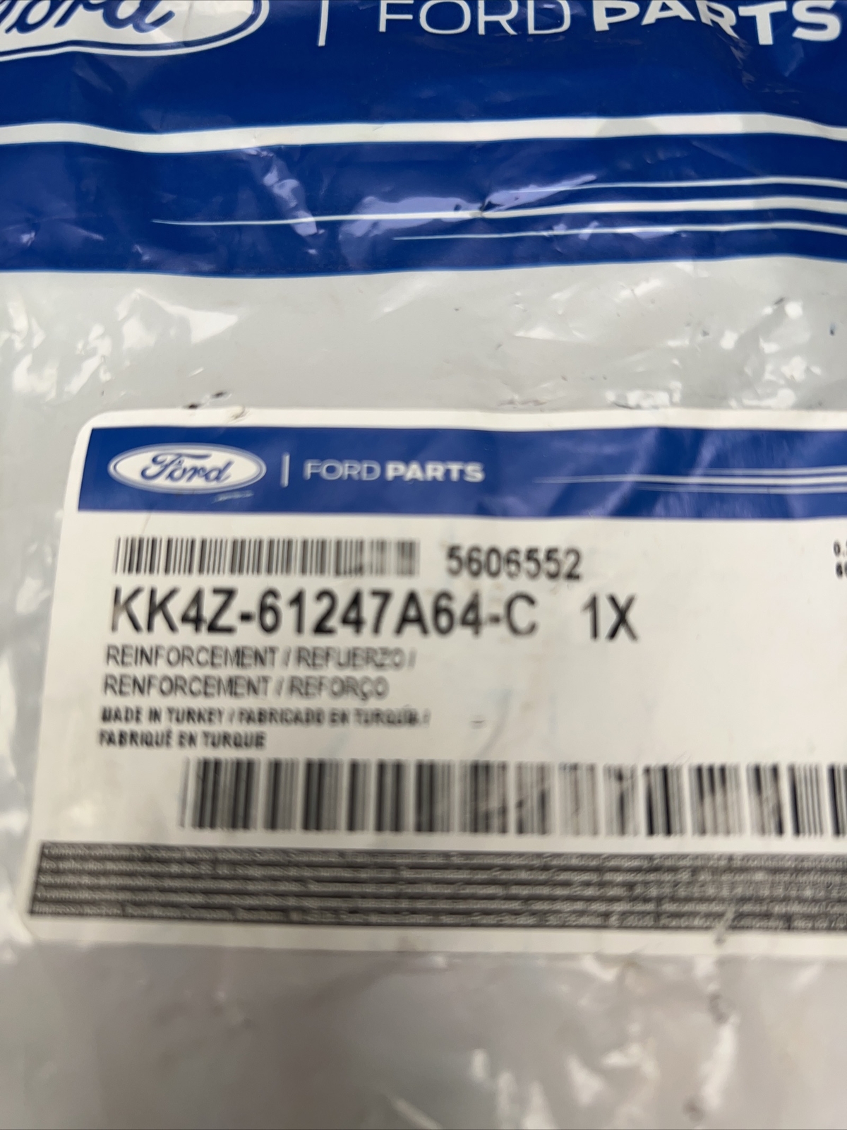 KK4Z61247A64C - REINFORCEMENT - BUMPER SECURIN - Ford | eBay