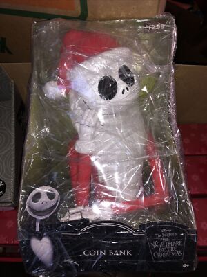 Disney Nightmare Before Christmas Santa Jack Skellington Coin Bank | eBay