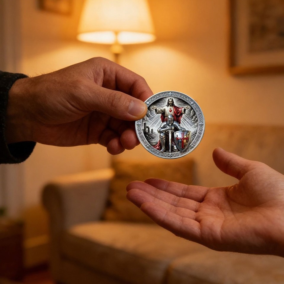 A Man of Faith-A Warrior of Christ Commemorative Coin,Jesus Challenge ...