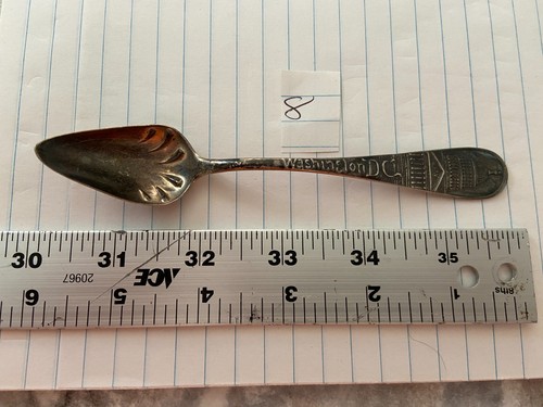 Silver Collectors Spoon Washington DC Sterling 4 (#8) | eBay