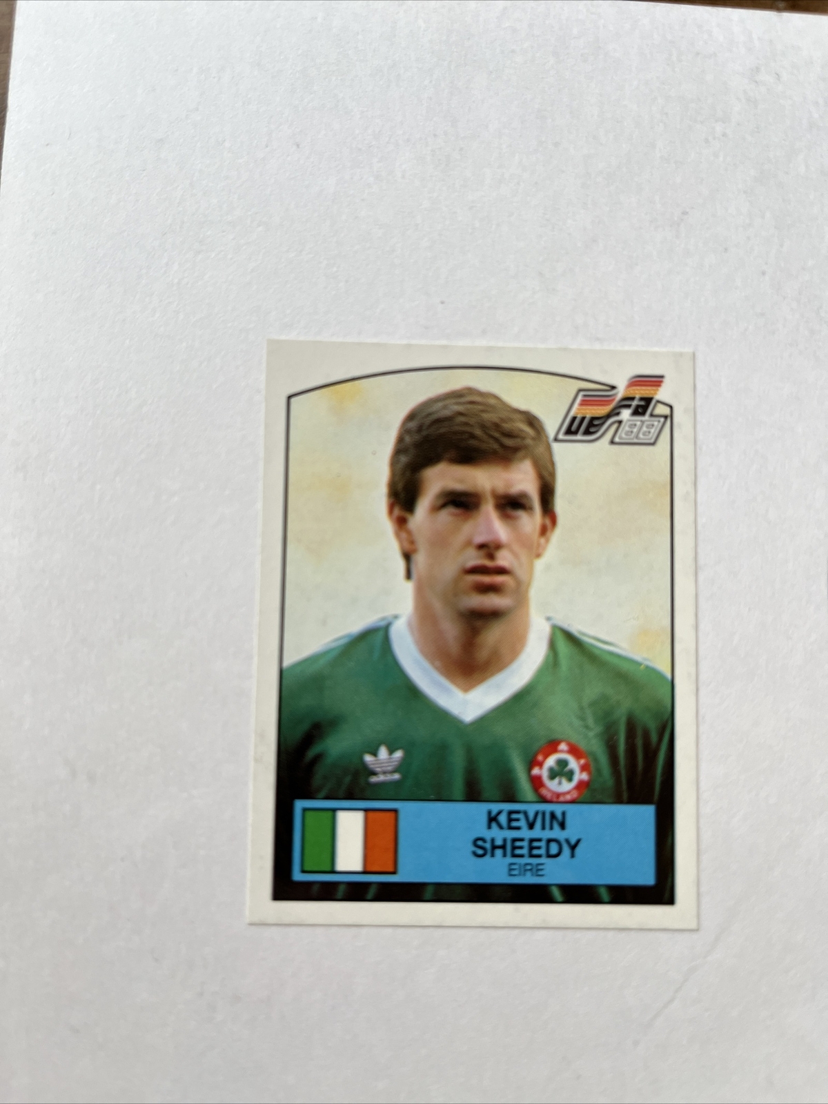 KEVIN SHEEDY IRLAND ORIGINAL AUTOGRAMM AUTOGRAPH 14 x 20 cm PANINI UEFA ...