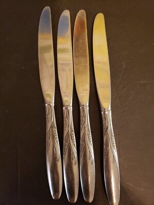 Stegor Stainless by Gorham - WHEAT - SET OF 4 DINNER KNIVES | eBay