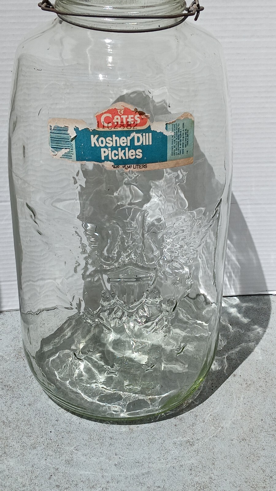 Rare 19" Mason's Star/Eagle Patent Nov 30Th 1858 Cates Kosher 5 Gal ...