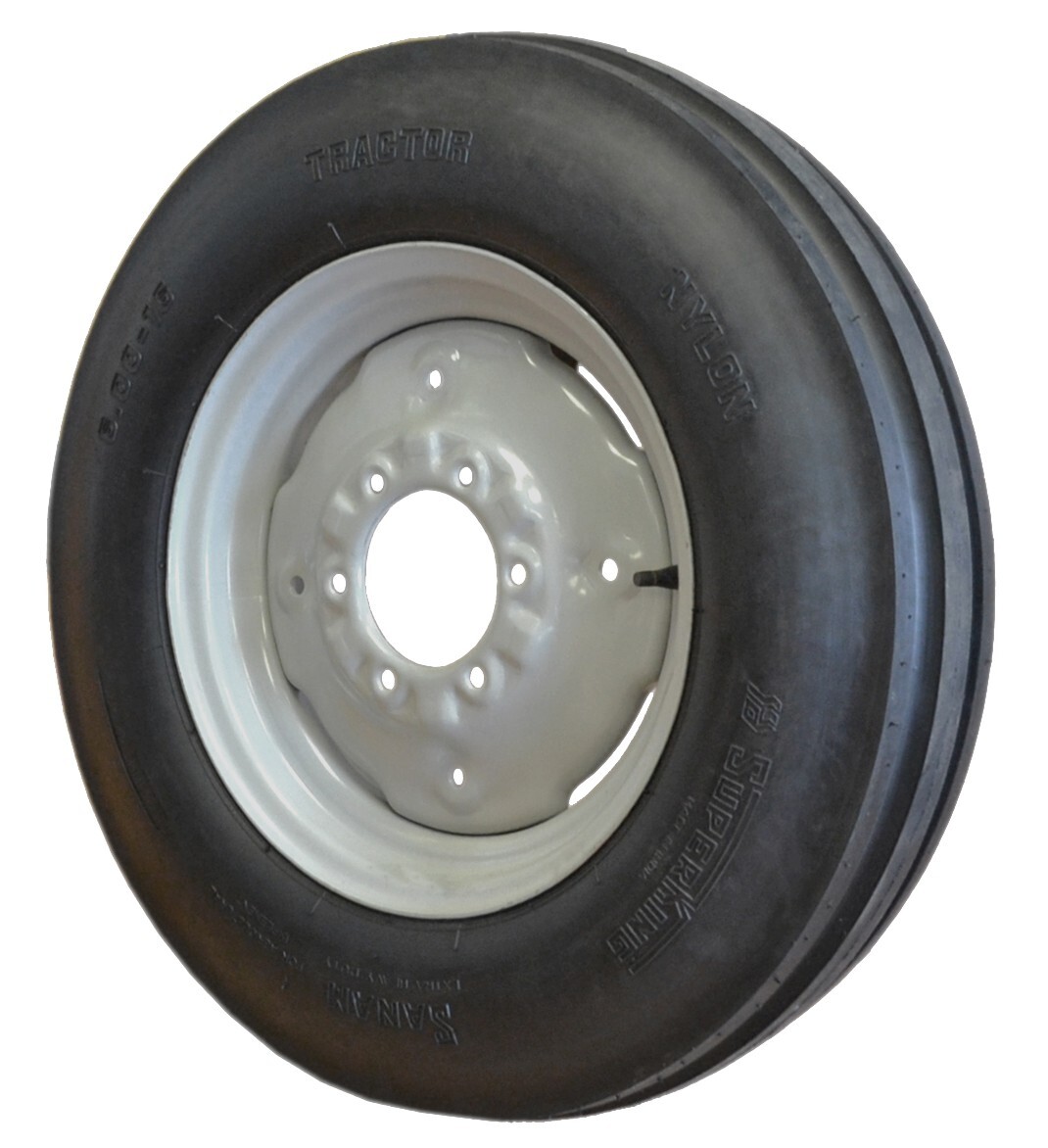 Pair of Front Wheel & Tyres 6.00x16 Massey Ferguson Fordson (4.50 x 16 ...