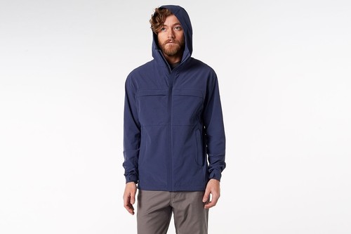 Sierra Designs All Season Softshell Jacket Mens Medium Navy Blue NEW | eBay
