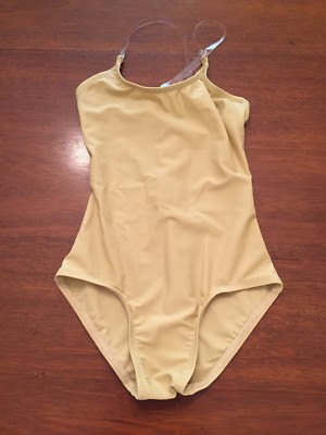 NWOT Natalie Dancewear nude flesh leotard gymnastics dance girls size 8 ...