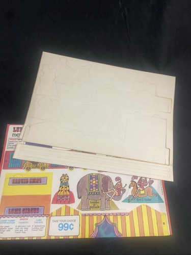 LUMS CHILDRENS MENUS 1960s/1970s CIRCUS PUNCH OUT | eBay