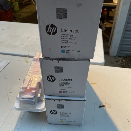 GENUINE HP 508X Toner Set, CF360XC CF361XC CF362XC CF363XC NEW | eBay
