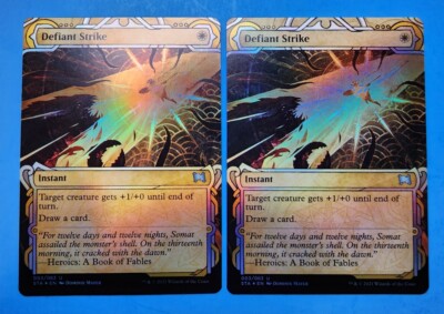 2x Defiant Strike Strixhaven Mystical Archive 2021 Mtg Plains Instant ...