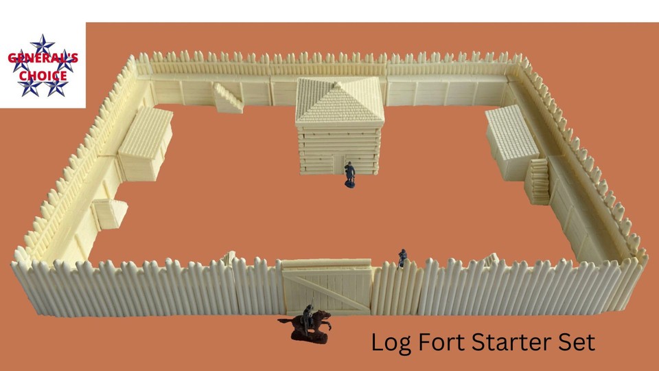 1/72 scale Log Fort Block House French/Indian AWI Wild West Diorama ...