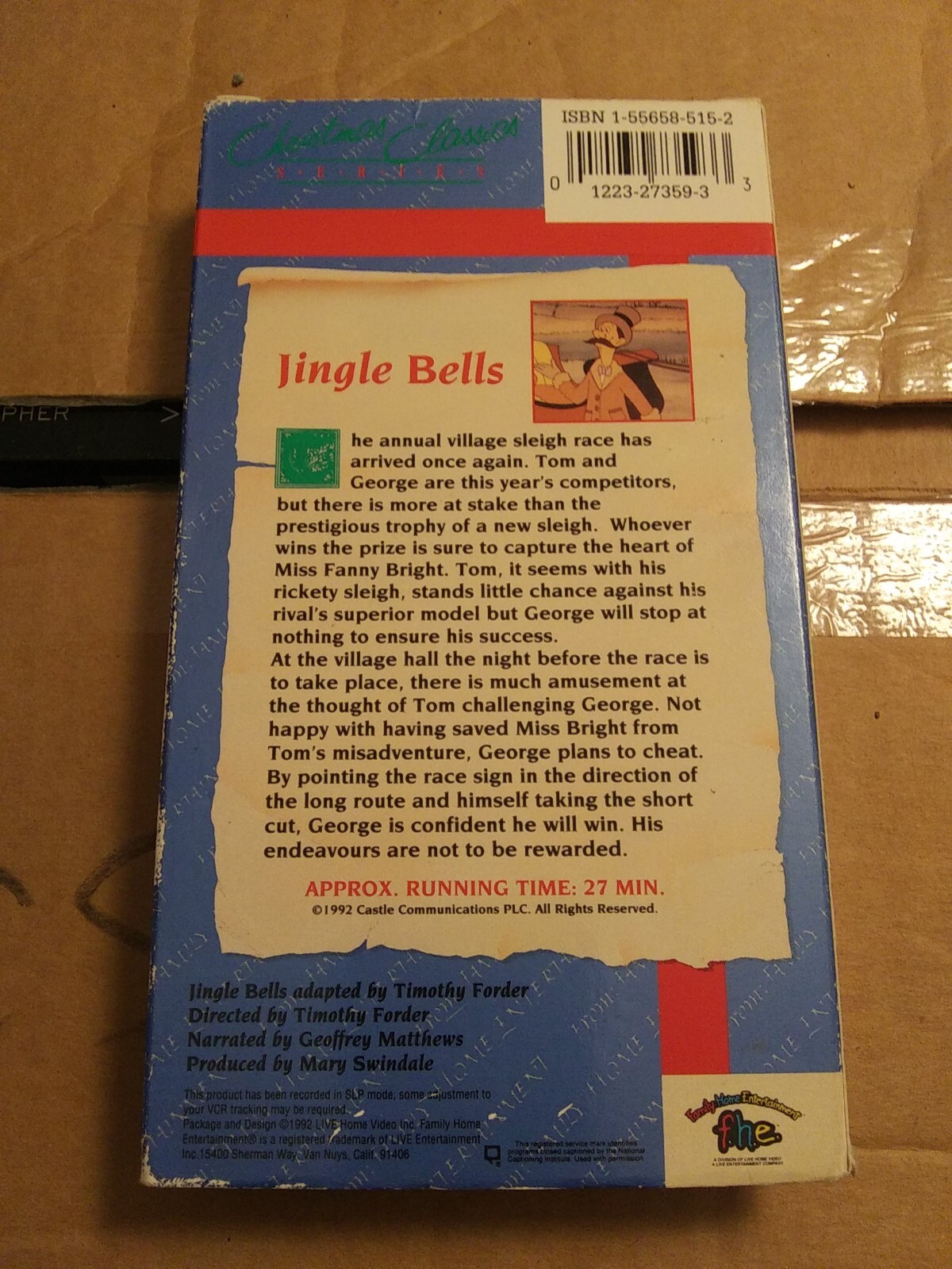 Christmas Classics: Jingle Bells (1992) VHS animation Don Knotts ...