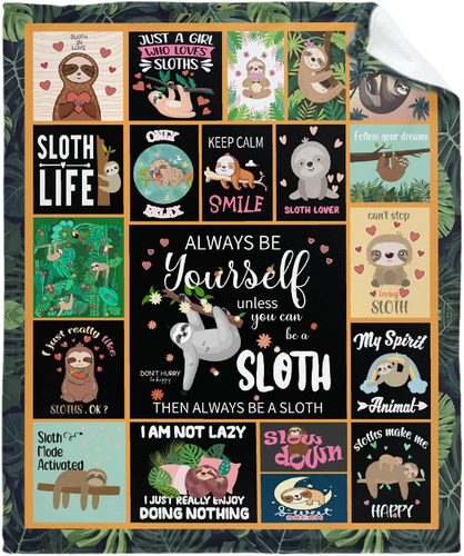 Cute Sloth Blanket Throws Cute Sloth Gifts for Girls Boys Women ?Sloth ...