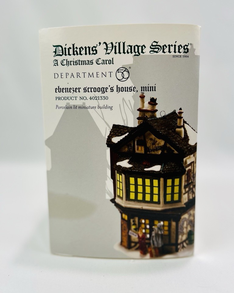 Dept 56 Dickens Village Christmas Carol Ebenezer Scrooge House Home ...