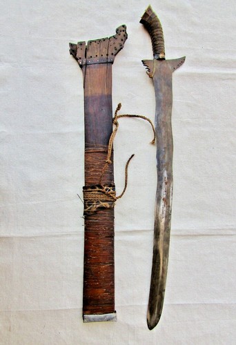 Antique Scarce Philippines Kalis Dagger With Scabbard, 39"L Overall | eBay