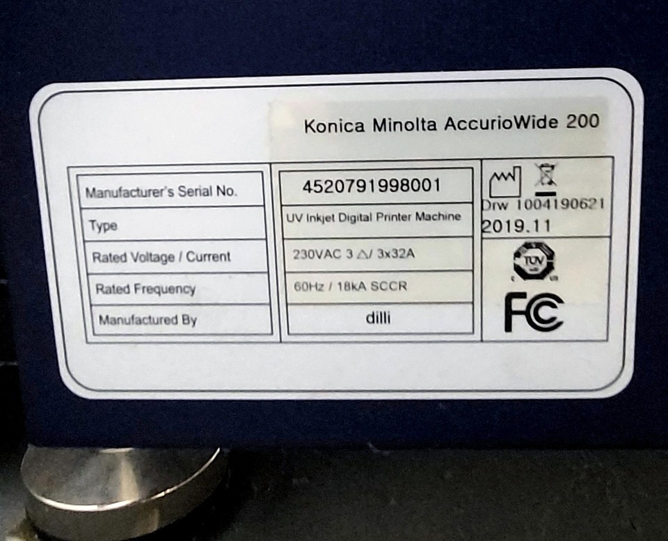 AccurioWide 200 Wide Format hybrid UV LED Inkjet Printer - Accurio Wide ...