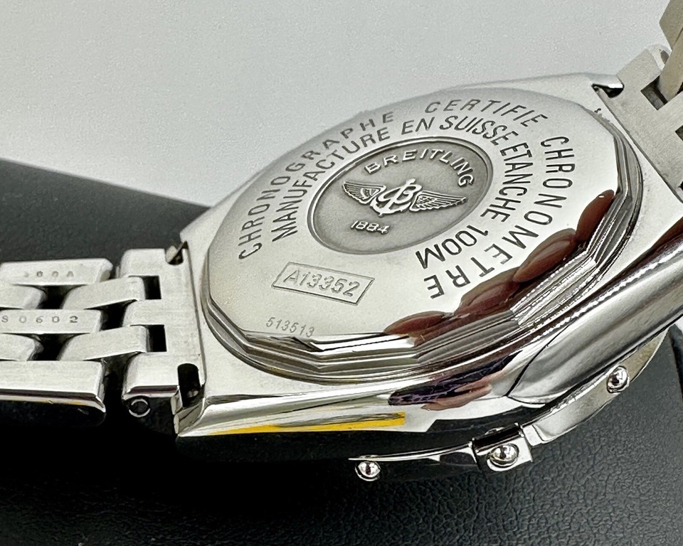 BREITLING Chronomat A13352 Chronograph 39mm Swiss Automatic Black Dial ...