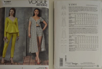 Vogue Pattern - V1901 - Misses' Tops, Shorts and Pants | eBay