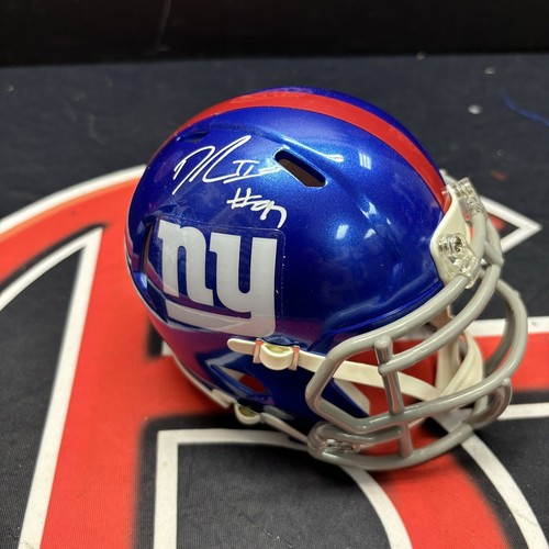 Dexter Lawrence Autographed New York Giants Speed Mini Helmet Signed ...