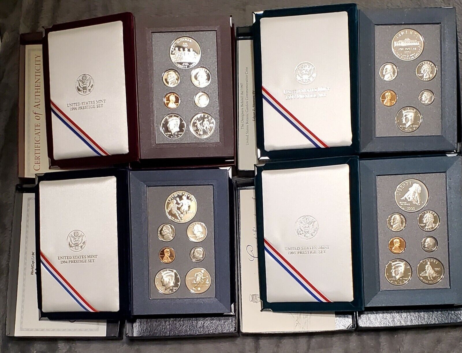 1983 THRU 1997 COMPLETE PRESTIGE PROOF SETS IN THERE OGP! | eBay