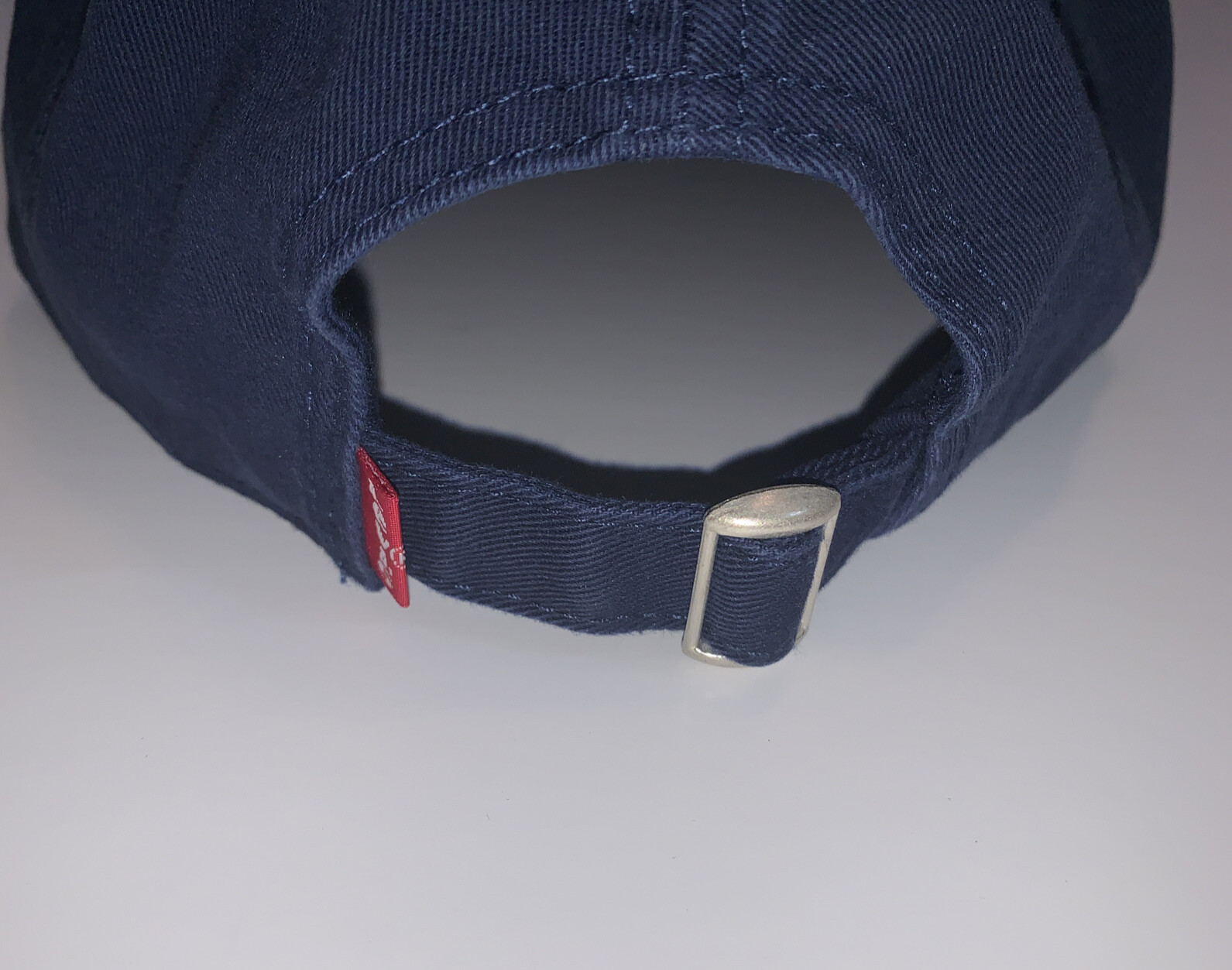 Levi's Batwing Baseball Cap Adjustable Strap Navy Blue with Red Logo ...