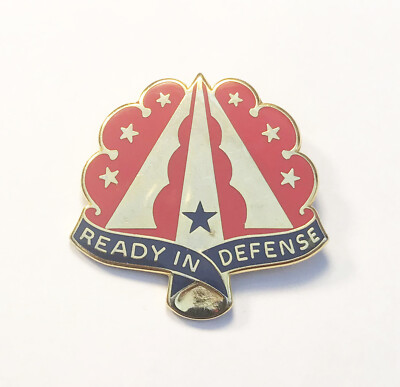 Vintage US Army 35th Air Defense Brigade Unit Crest V-21 Military Pin ...