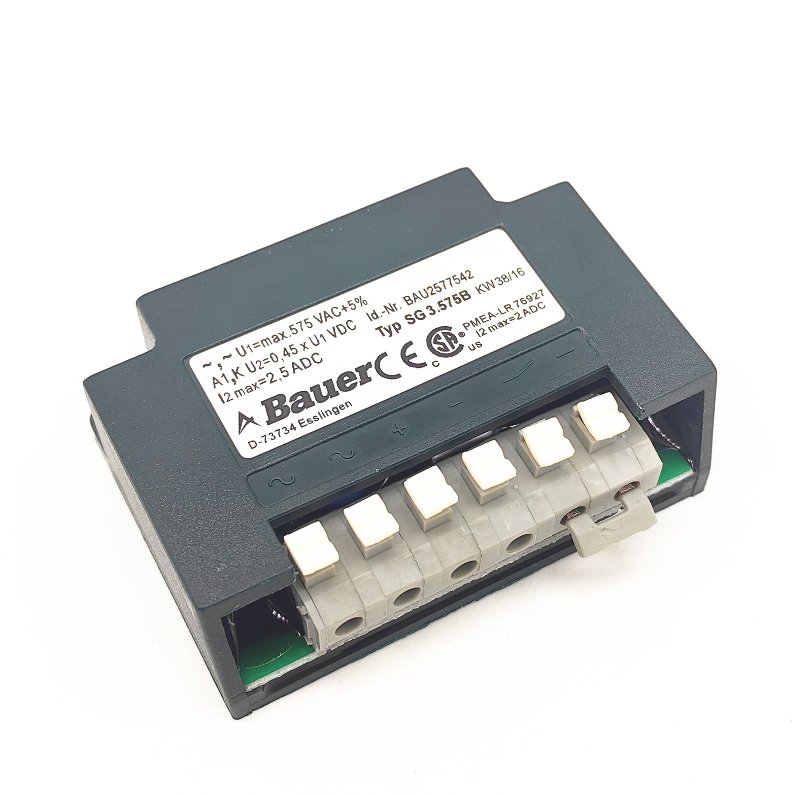 BAUER SG3.575B motor brake rectifier 2.5A LR76927 SG 3.575B | eBay