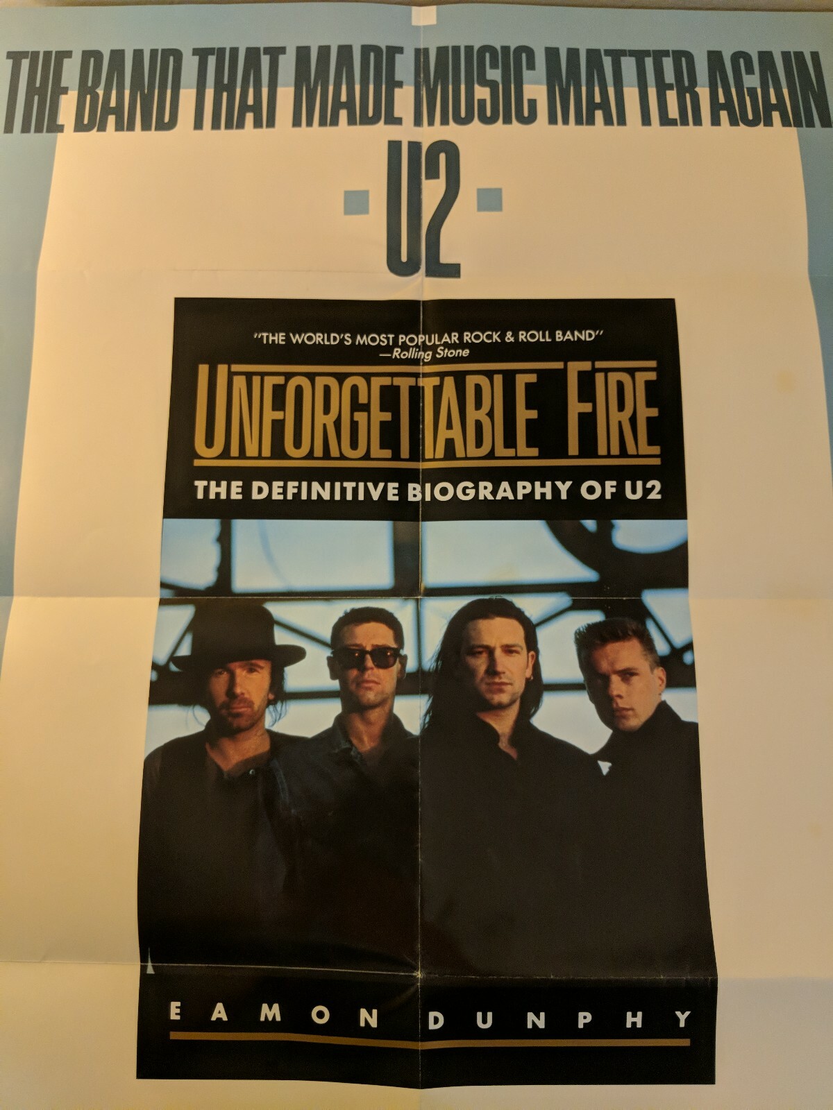 U2 Promotional Poster 1988 Unforgettable Fire - The Definitive ...