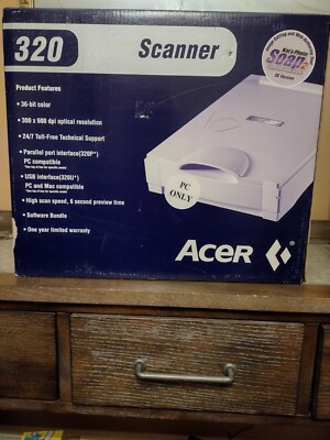 Rare 320U Flatbed Acer Scanner Vintage | eBay