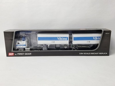DCP VIKING FREIGHT SYSTEM KENWORTH K100 DOUBLE PUP TRAILER IN BOX NICE ...