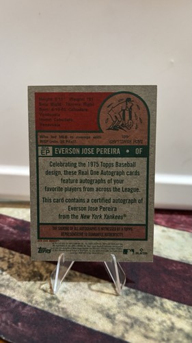 2024 Topps Heritage Everson Pereira Real One Auto RC #ROA-EP Blue Ink ...