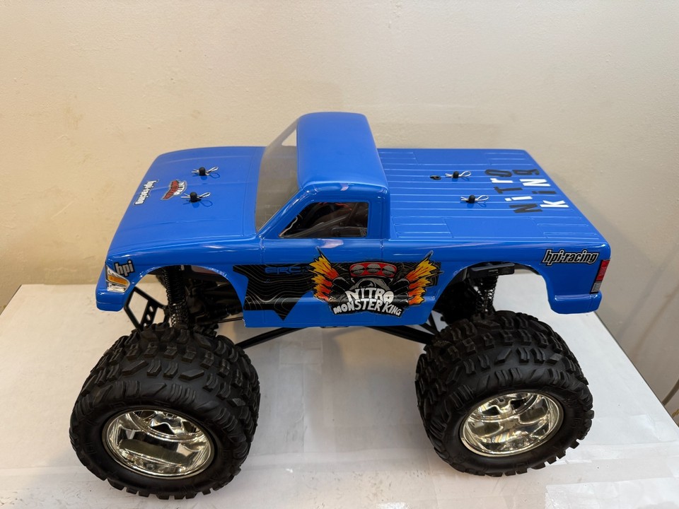 HPI Nitro Monster King 4wd Monster Truck - RARE - NICE - Traxxas | eBay