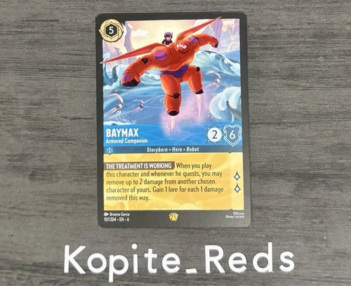 Disney Lorcana - Azurite Sea - Baymax: Armored Companion - Legendary ...