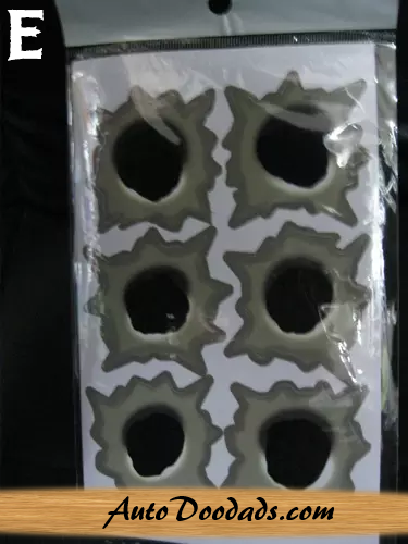 Bullet Hole Stickers gun shot for cars bikes motorcycles helmets - 5 ...