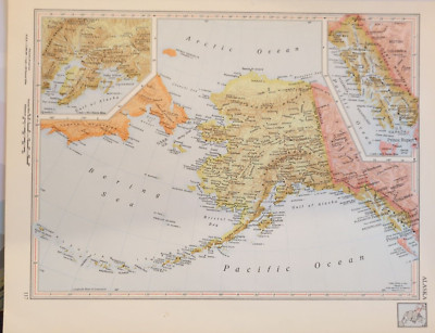 1958 Vintage Map - Alaska (Pre-Statehood) - Unique Decorative Piece | eBay