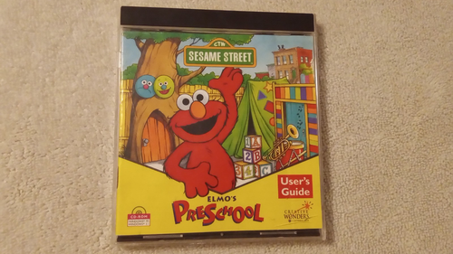 VTG Elmos Preschool Sesame Street CD Rom Computer Game Creative Wonders ...